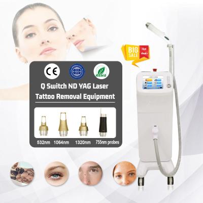 China Medical Picosecond Laser Machine with 1064nm 1320nm 755nm Wavelengths for Tattoo Removal and Dark Spot Treatment for sale