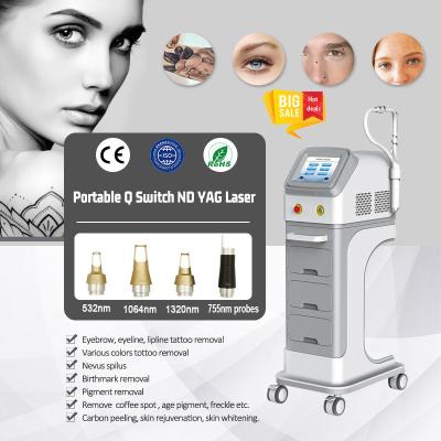 China 700mj Q Switched Nd Yag Laser 1064nm 532nm Carbon Peeling Skin Rejuvenation Tattoo Removal Machine for sale