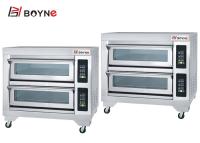 China 380V Double Layer 150kg Stainless Steel Baking Oven Four Trays 500x600mm for Hotel for sale