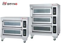 China Stainless Steel Gas Oven With Computer Controll One Layer Two Trays for sale