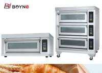 China Stainless Steel Gas Oven With Computer Controll One Layer Two Trays for sale
