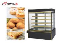 China Fan Cooling Vertical Marble Base Cake Display Cabinet Showcase 10~2°C Temperature for sale