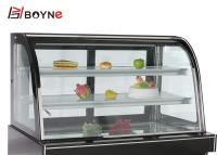 China Commercial Curved Glass Cake Display Fridge / Refrigerated Bakery Display Case for sale