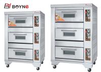 China Gas Three Deck Three Tray Baking Oven Stainless Steel for Bread Shop for sale