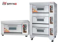 China Stainless Steel Deck Oven Four Deck Twelve Tray Large Capacity for sale