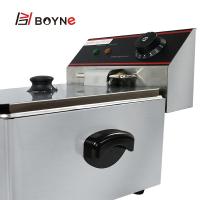 China 4L Electric Single Tank Open Fryer 2.86kW 220V for Commercial Snack Bars for sale