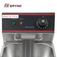 China 4L Electric Single Tank Open Fryer 2.86kW 220V for Commercial Snack Bars for sale