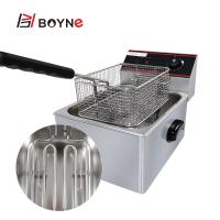 China 4L Electric Single Tank Open Fryer 2.86kW 220V for Commercial Snack Bars for sale