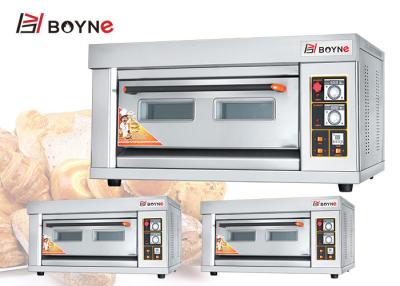 China Gas Bread Deck Oven 1 Deck 3 Trays 220V 60W Commercial Stainless Steel Baking for sale
