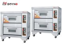 China CE 220V Stainless Steel Commercial Gas Bread Oven 2 Deck 2 Trays 96W for sale