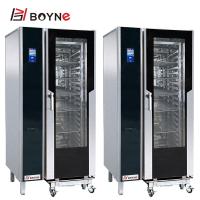 China 4 Pan Combi Function Blue Gas Convection Oven for sale