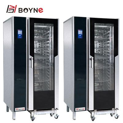 China 4 Pan Combi Function Blue Gas Convection Oven for sale