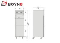 China Upright Industrial Catering Fridge Digital Display Double Door CE Certification for sale