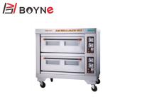 China 380V Electric Industrial Baking Oven Double Deck 0.6mm Plate Layer Controlled Individually for sale