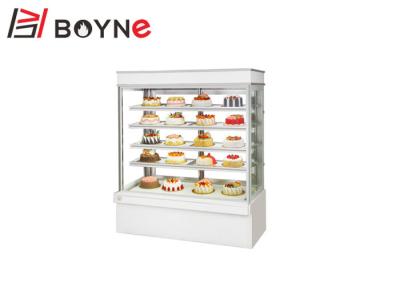 China Upright Cold Cake Display Fridge Five Layers Back Open Digital Temperature 2-10°C Double Compressor for sale
