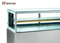 China Japanese 2-Layer Front Glass Cake Display Fridge Showcase 1200mm Fan Cooling Bakery Cooler for sale
