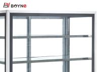 China Floor Standing Straight Bread Display Counter 4 Layer Marble Base 1200mm for sale
