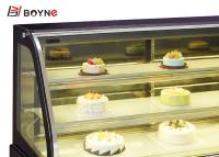 China Fan Cooling Commercial Cake Display Fridge 1200mm Upright Bench Top Bakery Showcase 220V for sale
