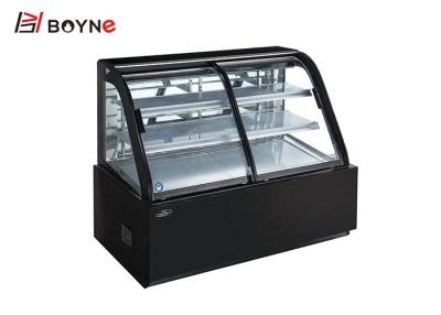 China Defogging Small Commercial Cake Display Fridge Showcase With Front Opening Doors for sale
