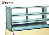 China Square Cake Refrigerated Display Case With LED Light , Cake Display Chiller for keep food fresh for sale