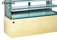 China Square Cake Refrigerated Display Case With LED Light , Cake Display Chiller for keep food fresh for sale