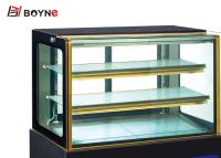 China 3 Layer Air Cooling Defrost Countertop Cake Display Fridge Showcase For Advertising for sale