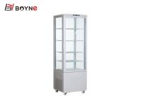 China 215L Commercial Glass Door Refrigerator Drink Display Cabinet Showcase 0-12°C 250W for sale