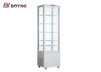 China 215L Commercial Glass Door Refrigerator Drink Display Cabinet Showcase 0-12°C 250W for sale