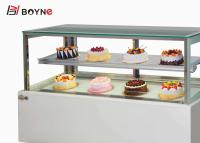 China Bench Top Cake Display Fridge Marble Glass 2~10 Temperature R134A Refrigerant for sale