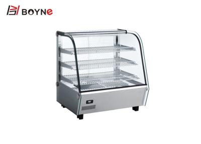 China Stainless Steel Heated Display Cabinet 120L 1100W Food Warmer for Commercial Use for sale