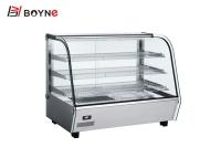 China Stainless Steel Heated Display Cabinet 120L 1100W Food Warmer for Commercial Use for sale