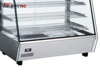 China Stainless Steel Heated Display Cabinet 120L 1100W Food Warmer for Commercial Use for sale