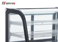 China Commercial Curved Glass Cake Display Fridge / Refrigerated Bakery Display Case for sale