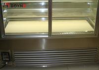 China Anti Noise Refrigerated Cake Display Case Automatic Defrost Desert Cooler Custom Size for sale