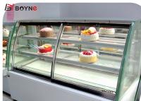 China Table Top Chilled Cake Display Fridge Stainless Steel Air Cooling Demisting Hollow Glass 580W for sale