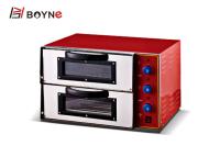 China 2 Decks Home Kitchen Toaster Mini Pizza Oven Electric Bread Maker 3KW For Bakery With Viewing Window for sale