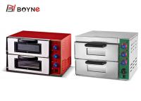 China 2 Decks Home Kitchen Toaster Mini Pizza Oven Electric Bread Maker 3KW For Bakery With Viewing Window for sale