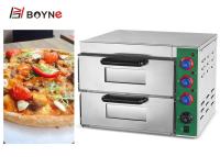 China 2 Decks Home Kitchen Toaster Mini Pizza Oven Electric Bread Maker 3KW For Bakery With Viewing Window for sale