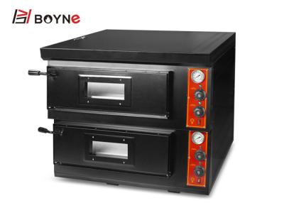 China Commercial 2 Decks Gas Pizza Oven 9KW with Window View for Hotel Bread Toaster for sale
