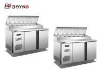 China 0.3m3 Salad Prep Table Refrigerator , 3 Pan Commercial Undercounter Refrigerator for sale