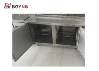 China 0.3m3 Salad Prep Table Refrigerator , 3 Pan Commercial Undercounter Refrigerator for sale