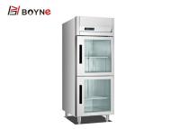 China 497W Industrial Upright Freezer 100kg Capacity 620x750x1980mm Commercial Display Freezer for sale
