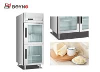 China 497W Industrial Upright Freezer 100kg Capacity 620x750x1980mm Commercial Display Freezer for sale