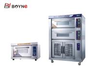 China High Temperature Industrial Baking Oven Combination Two Deck Stainless Steel 430 for sale
