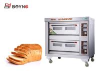 China Gas Two Deck Four Tray Baking Oven 120W 220V 1340x900x1400mm Fire Monitor for sale