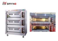 China 3 Deck 6 Trays Gas Bakery Oven 220V Commercial Baking Oven for Sale for sale