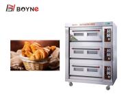 China 3 Deck 6 Trays Gas Bakery Oven 220V Commercial Baking Oven for Sale for sale