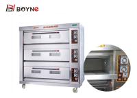 China Three Decks Commercial Gas Bread Oven 220V 210W 9 Tray Baking Oven for Bakery for sale