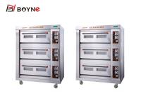 China Gas Industrial Baking Oven Three Deck Six Tray Layer Controlled Separately 20°C~400°C for sale