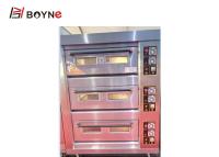 China Gas Industrial Baking Oven Three Deck Six Tray Layer Controlled Separately 20°C~400°C for sale